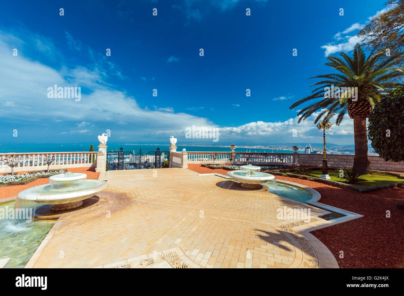 Aerial View of Haifa from Bahai Garden, Israel Stock Photo - Alamy