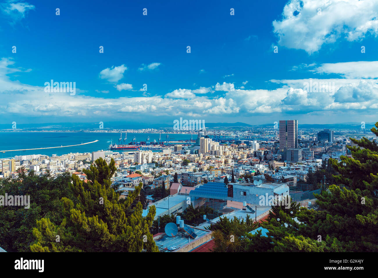 Aerial view from haifa hi-res stock photography and images - Alamy