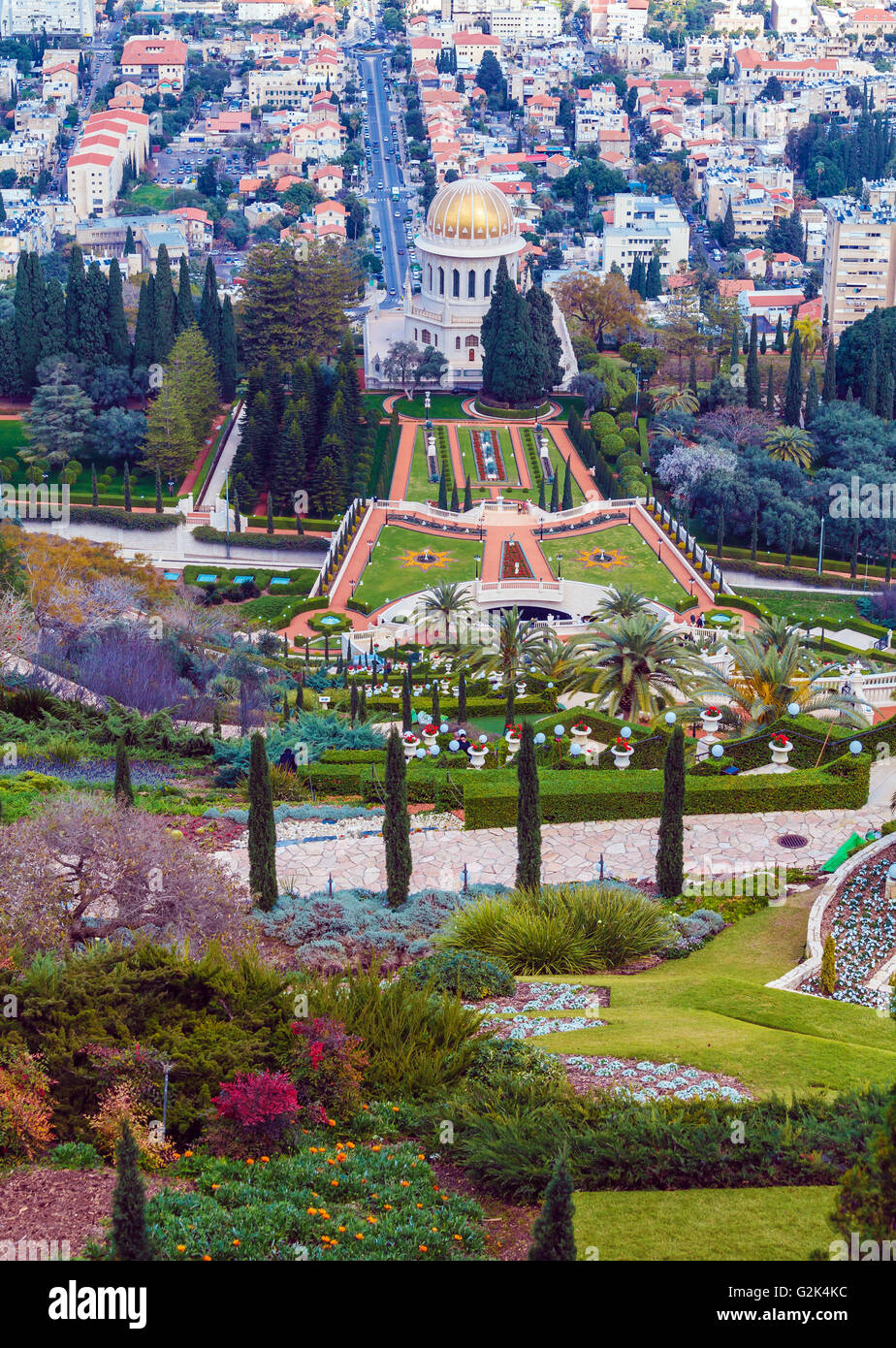 Aerial View of Haifa from Bahai Garden, Israel Stock Photo - Alamy