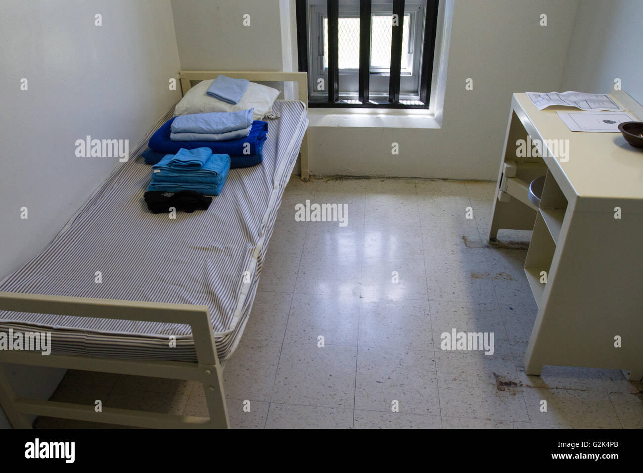 A cell inside the segregation unit at Collins bay penitentiary in ...