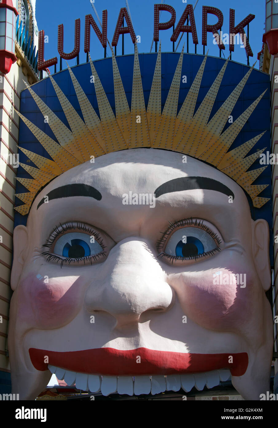 Entrance to Luna Park funfair Sydney NSW Australia Stock Photo - Alamy