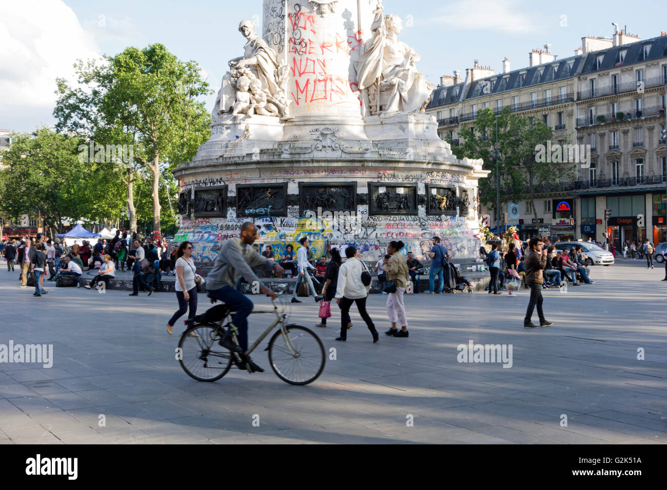 Place de la Republique, paris Stock Photo - Alamy