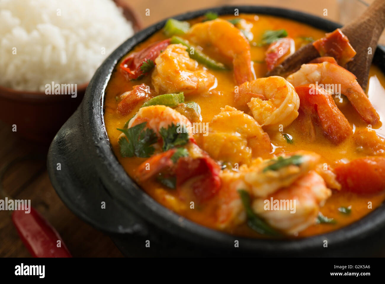 Moqueca of shrimps, Brazilian dish Stock Photo - Alamy