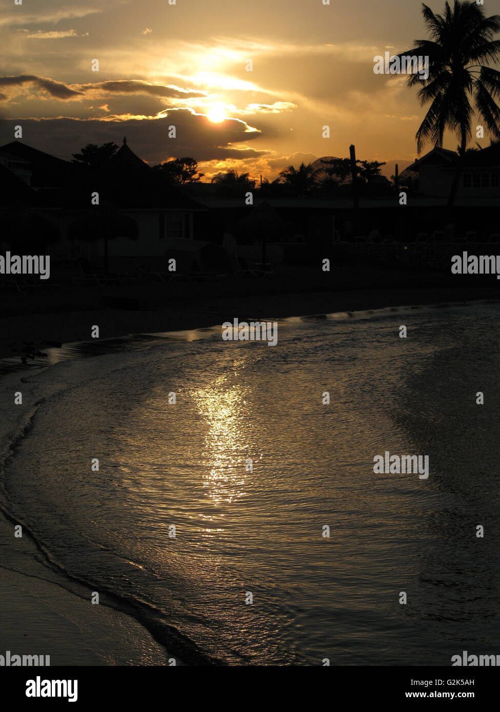 Jamaica beach sunset hi-res stock photography and images - Alamy