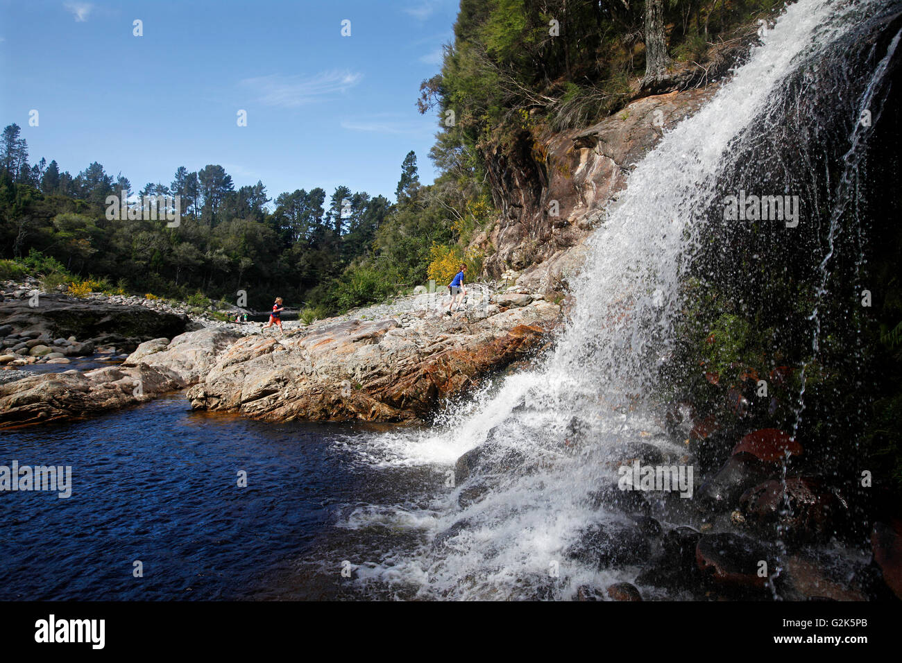 Salisbury Falls high in the Aorere Valley Stock Photo - Alamy