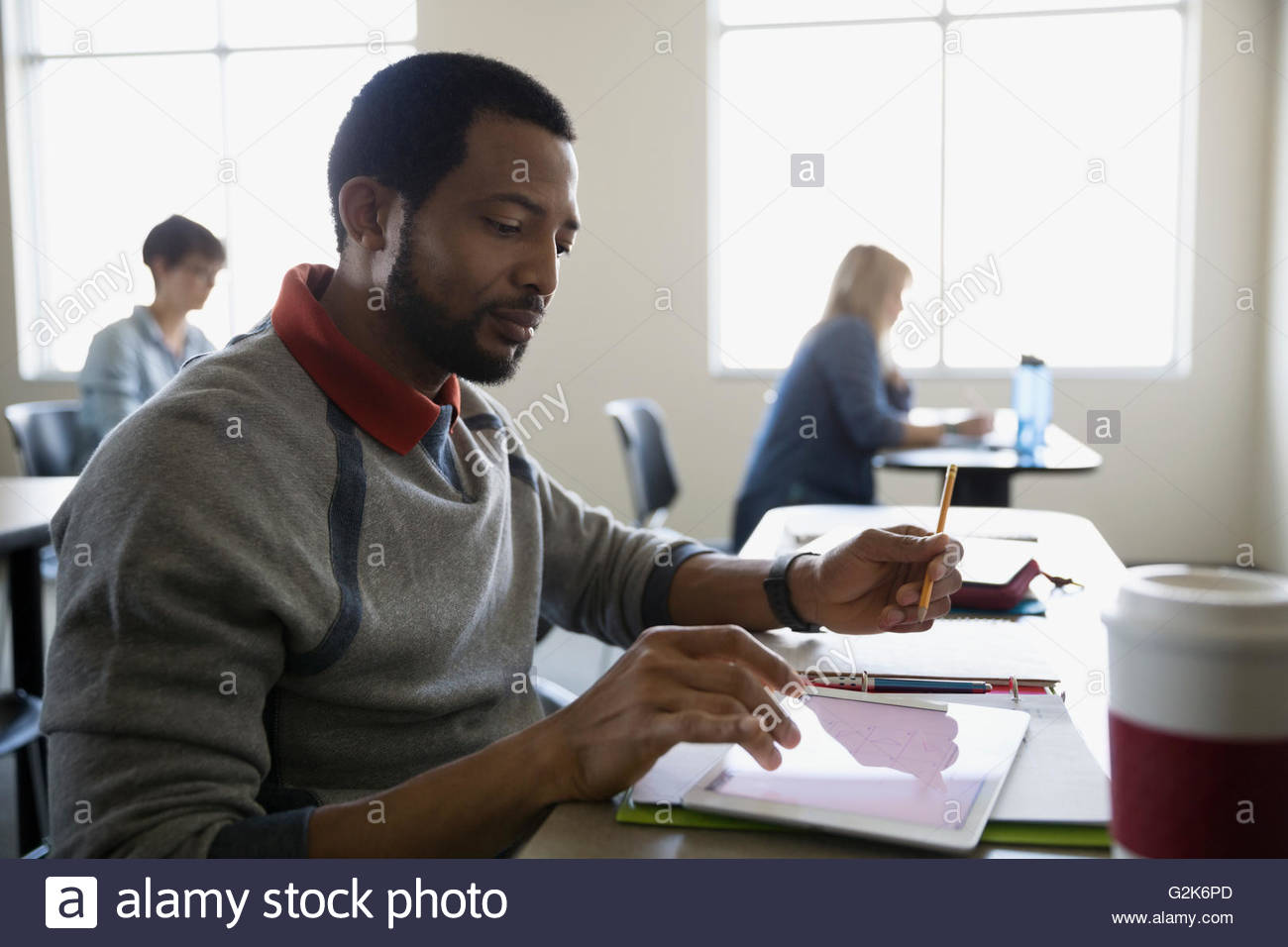 African classroom tablet hi-res stock photography and images - Alamy