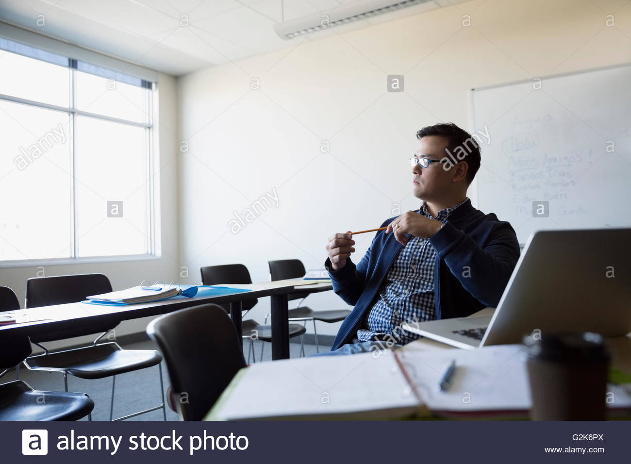 Classroom window watching hi-res stock photography and images - Alamy