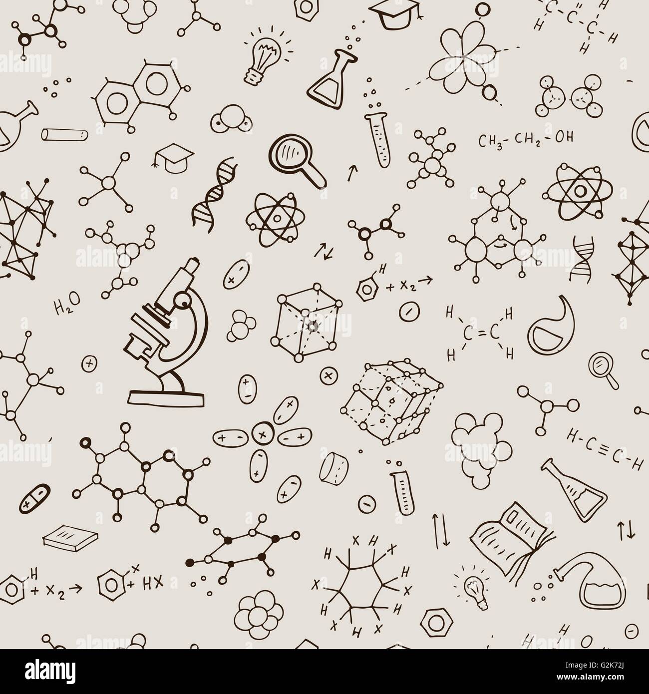 Seamless chemistry background Stock Vector Image & Art - Alamy