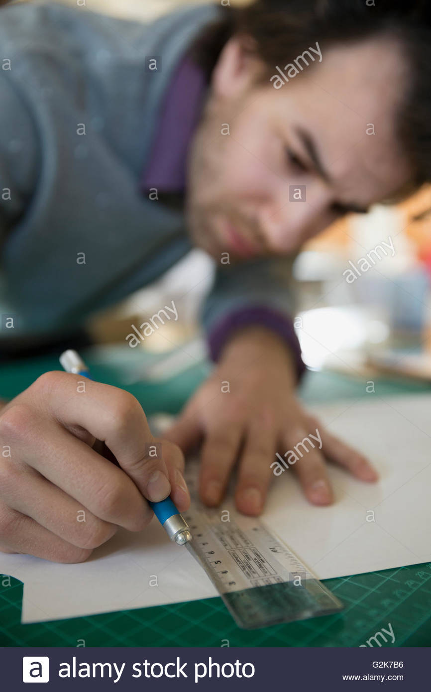 Close up drawing ruler hi-res stock photography and images - Alamy