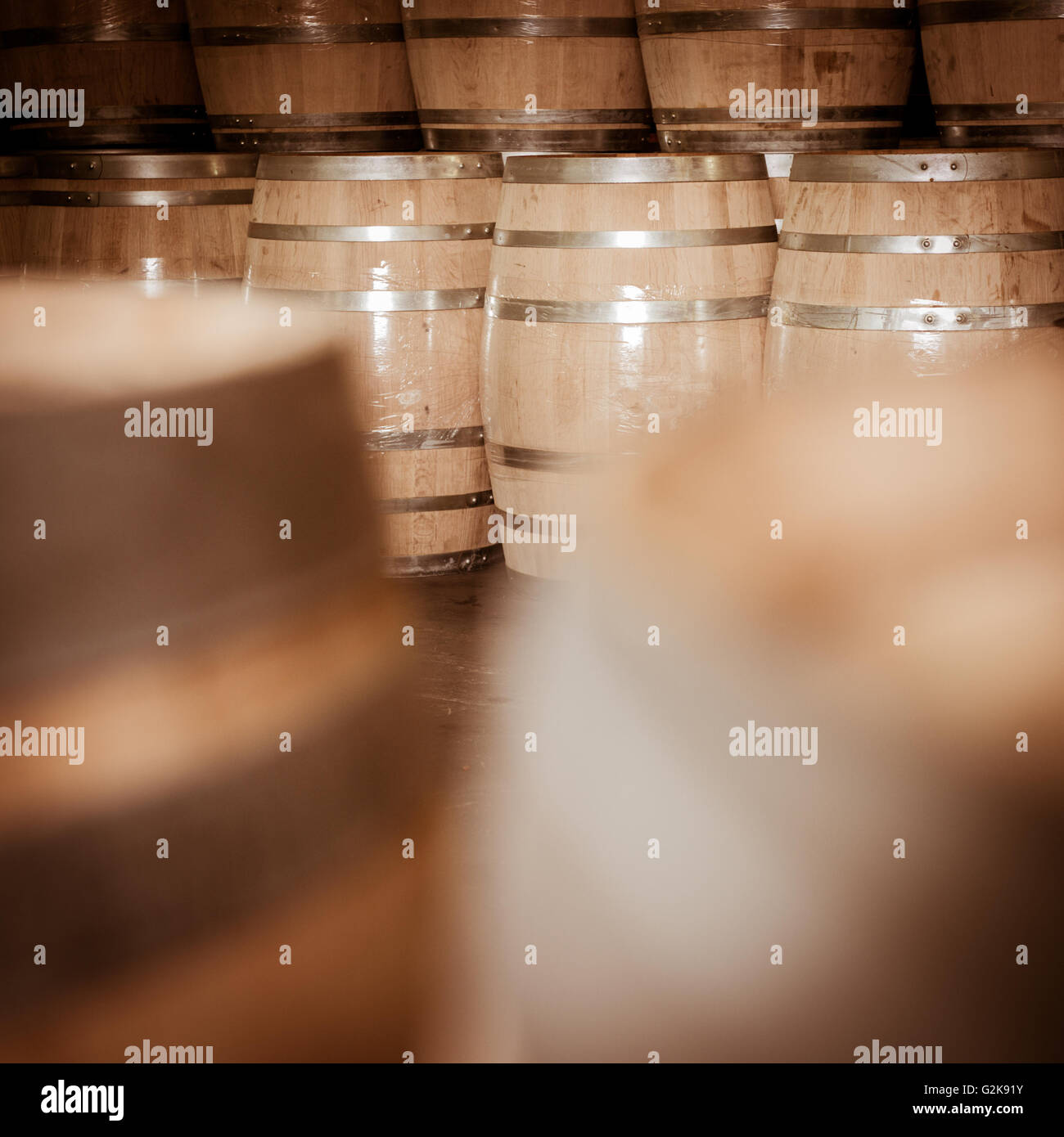 Barrel rolling cellar hi-res stock photography and images - Alamy