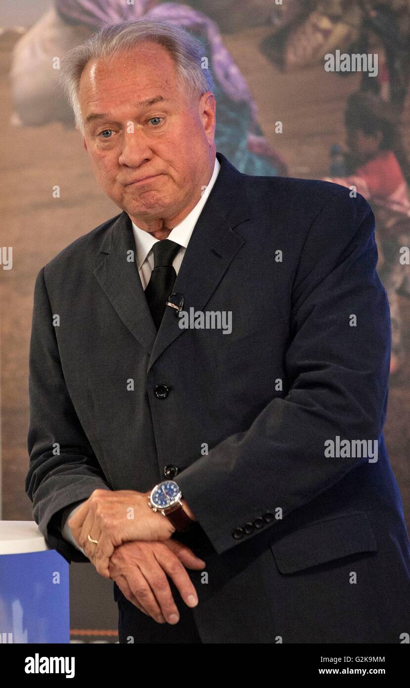 Jim Clifton, CEO of Gallup, speaks at the Global Slavery Index launch ...