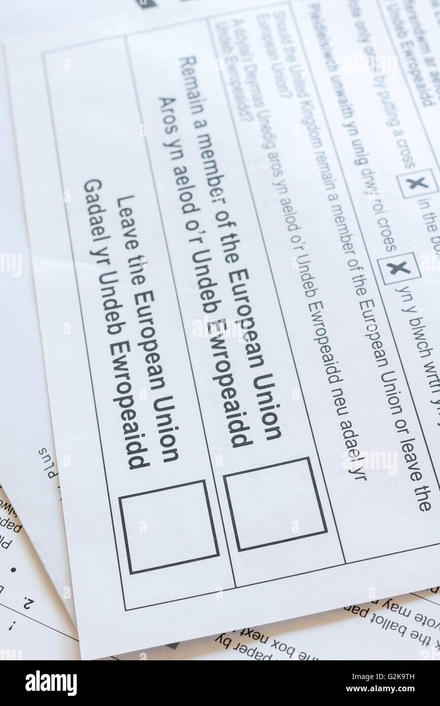 Eu referendum ballot paper hi-res stock photography and images - Alamy