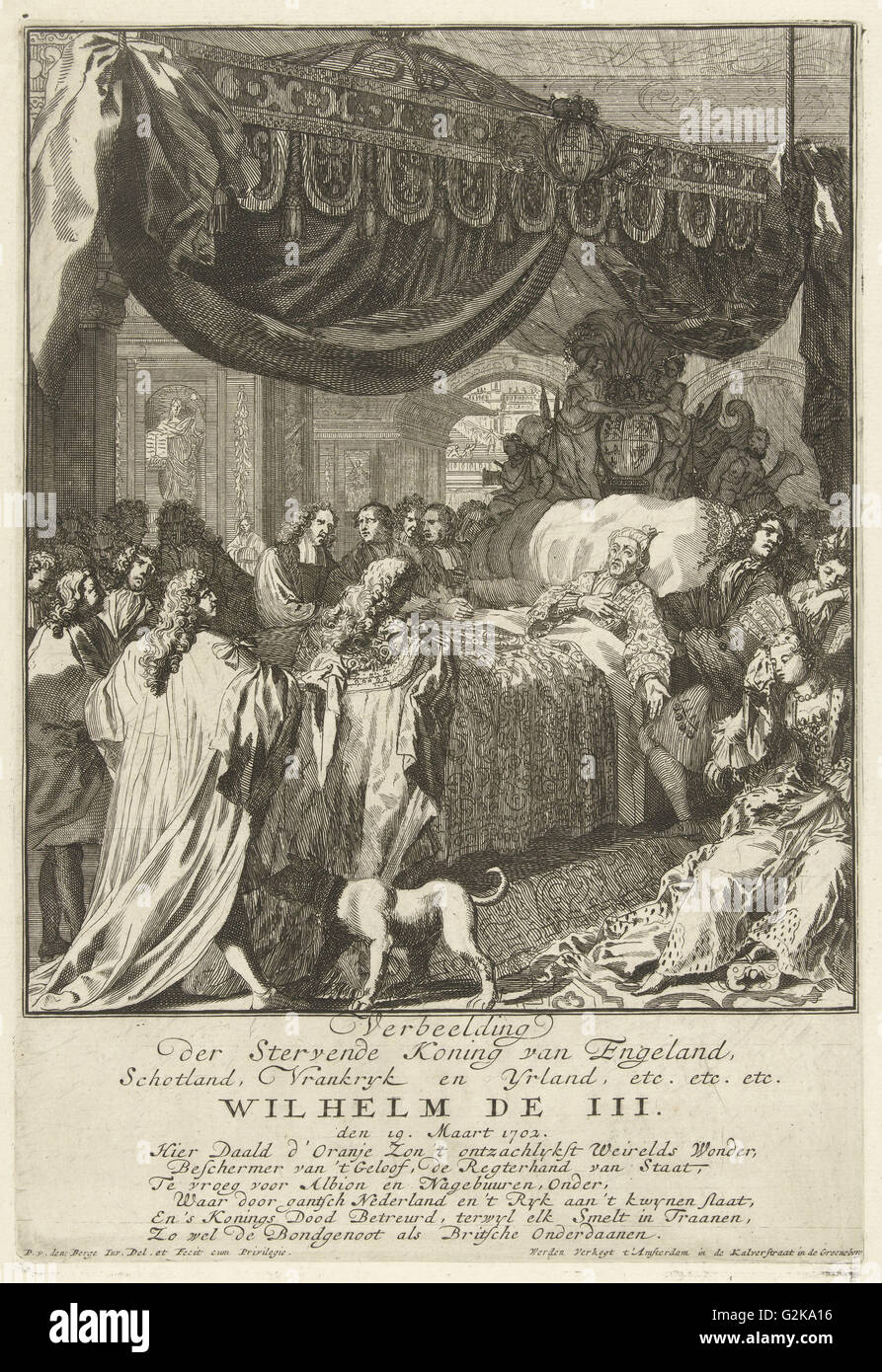 Death of William III, King of England, Pieter van den Berge, 1702 ...