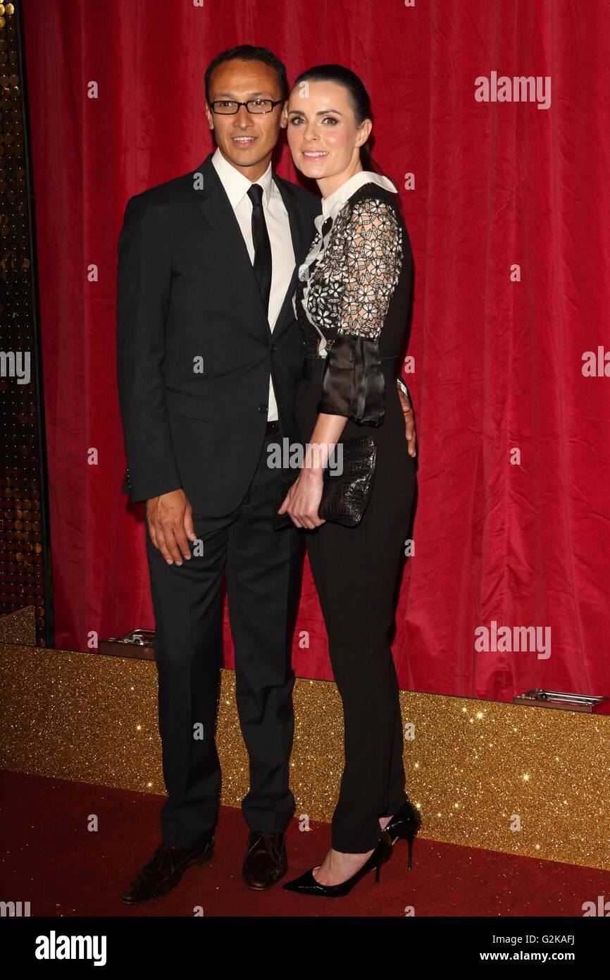 London, UK. Chris Bisson and Rowena Finn at The British Soap Awards ...