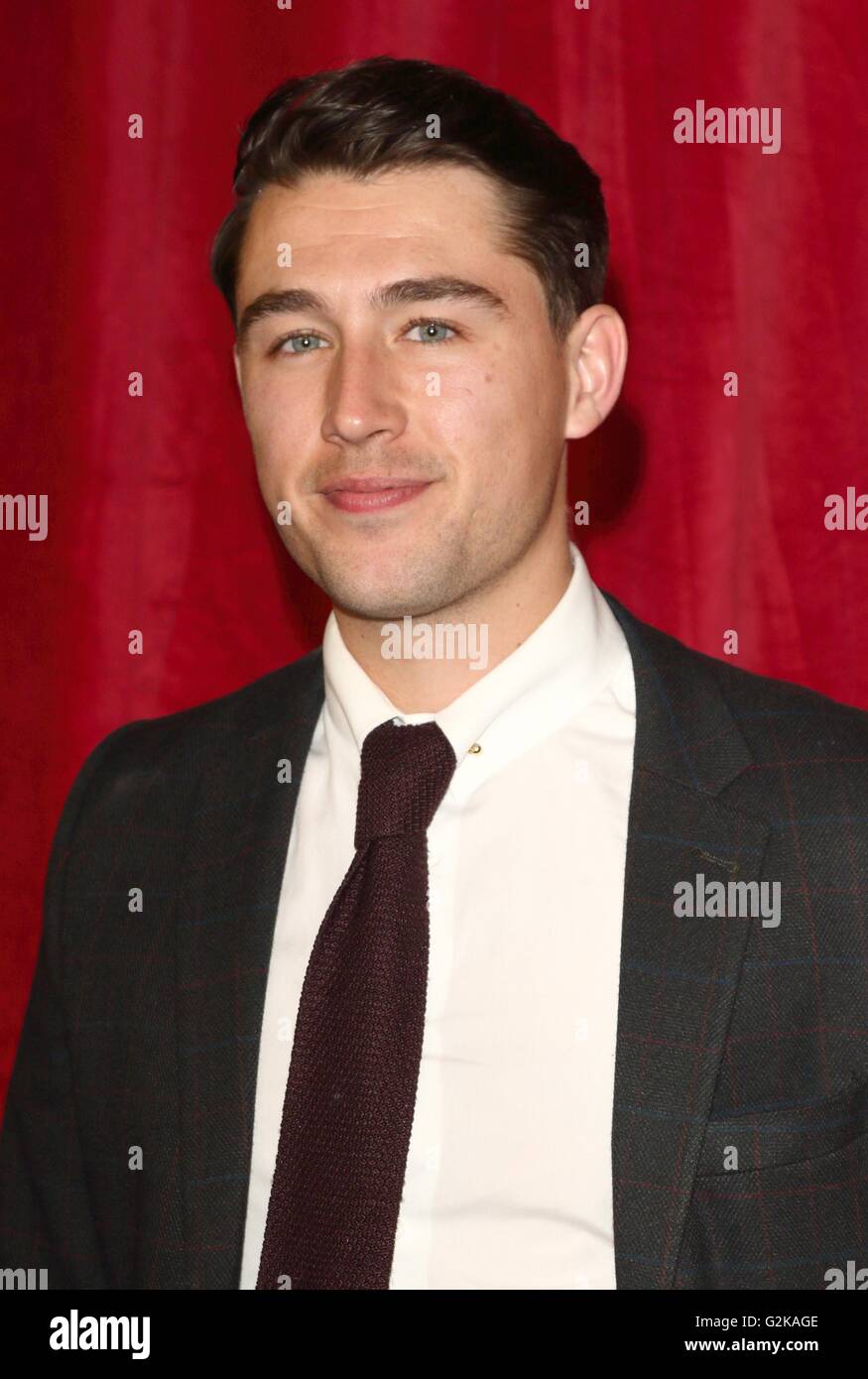 London, UK. Joe Gill at The British Soap Awards 2016 held at the ...