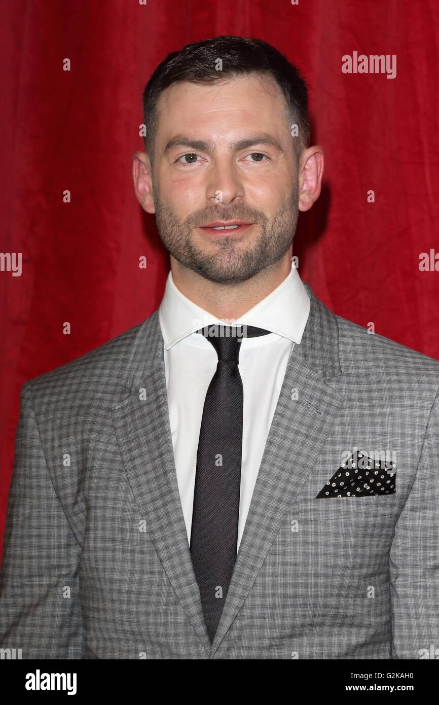 London, UK. Cameron Moore at The British Soap Awards 2016 held at the ...