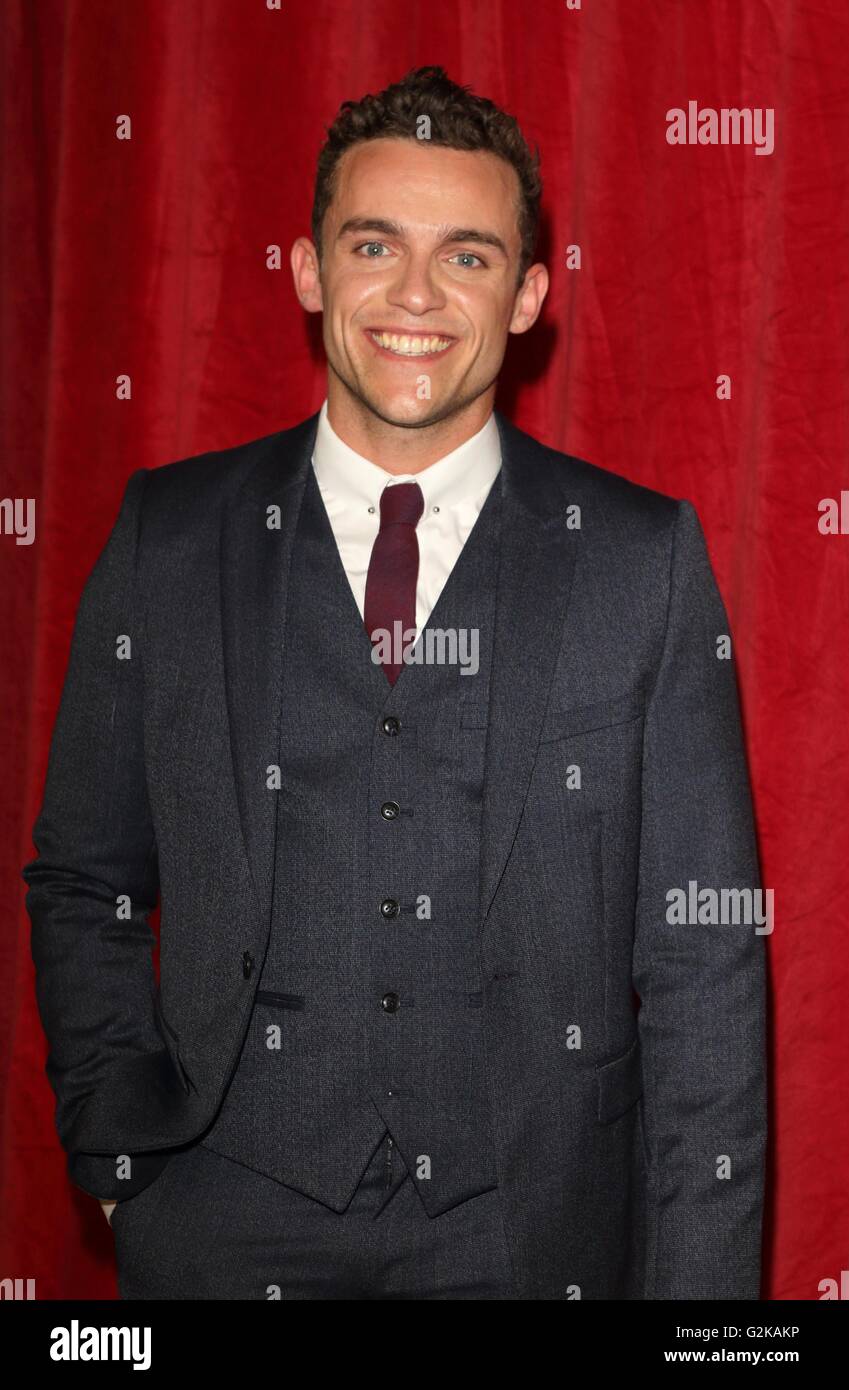 London, UK. Luke Jerdy at The British Soap Awards 2016 held at the ...