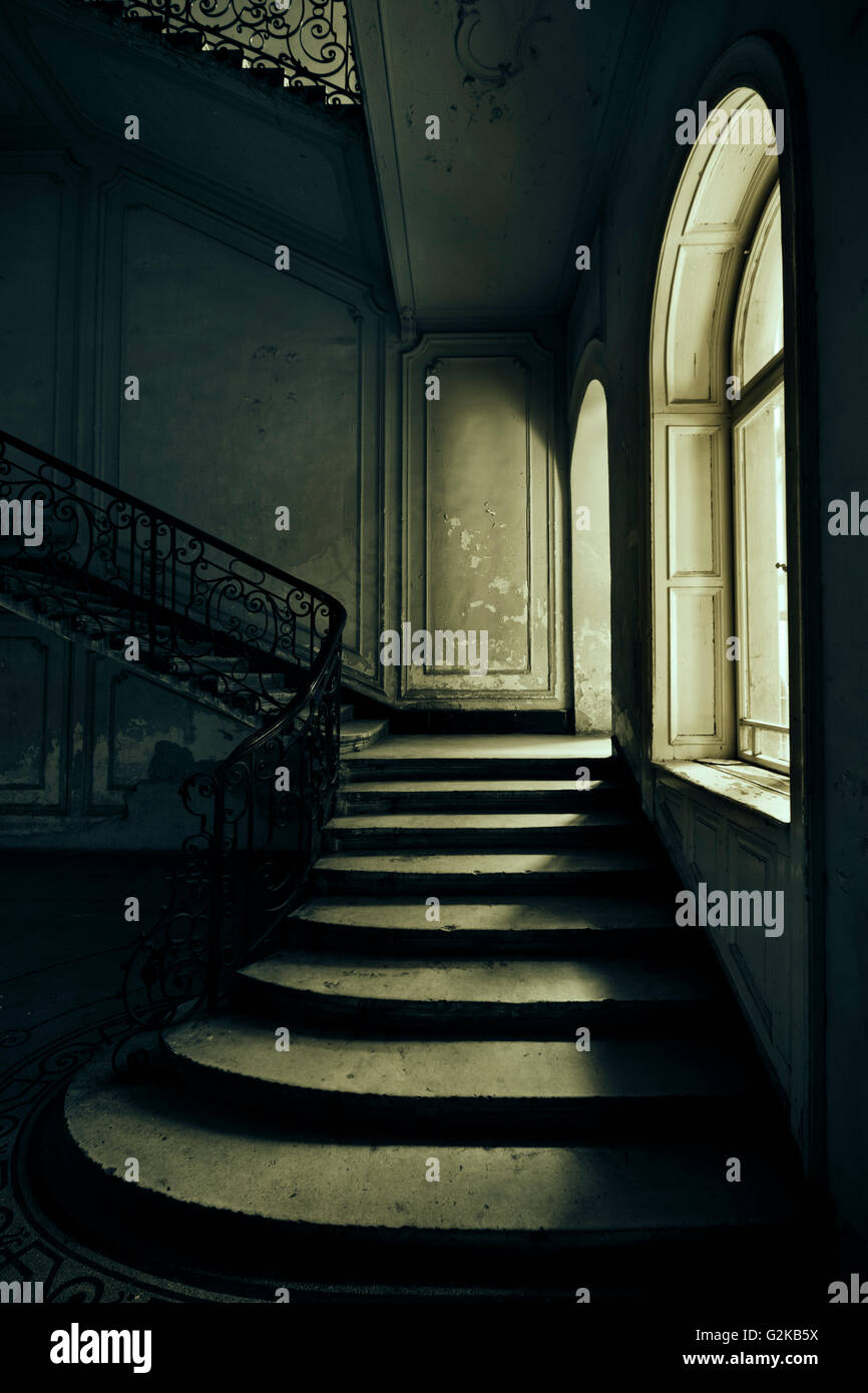 Staircase in Old Building Stock Photo - Alamy