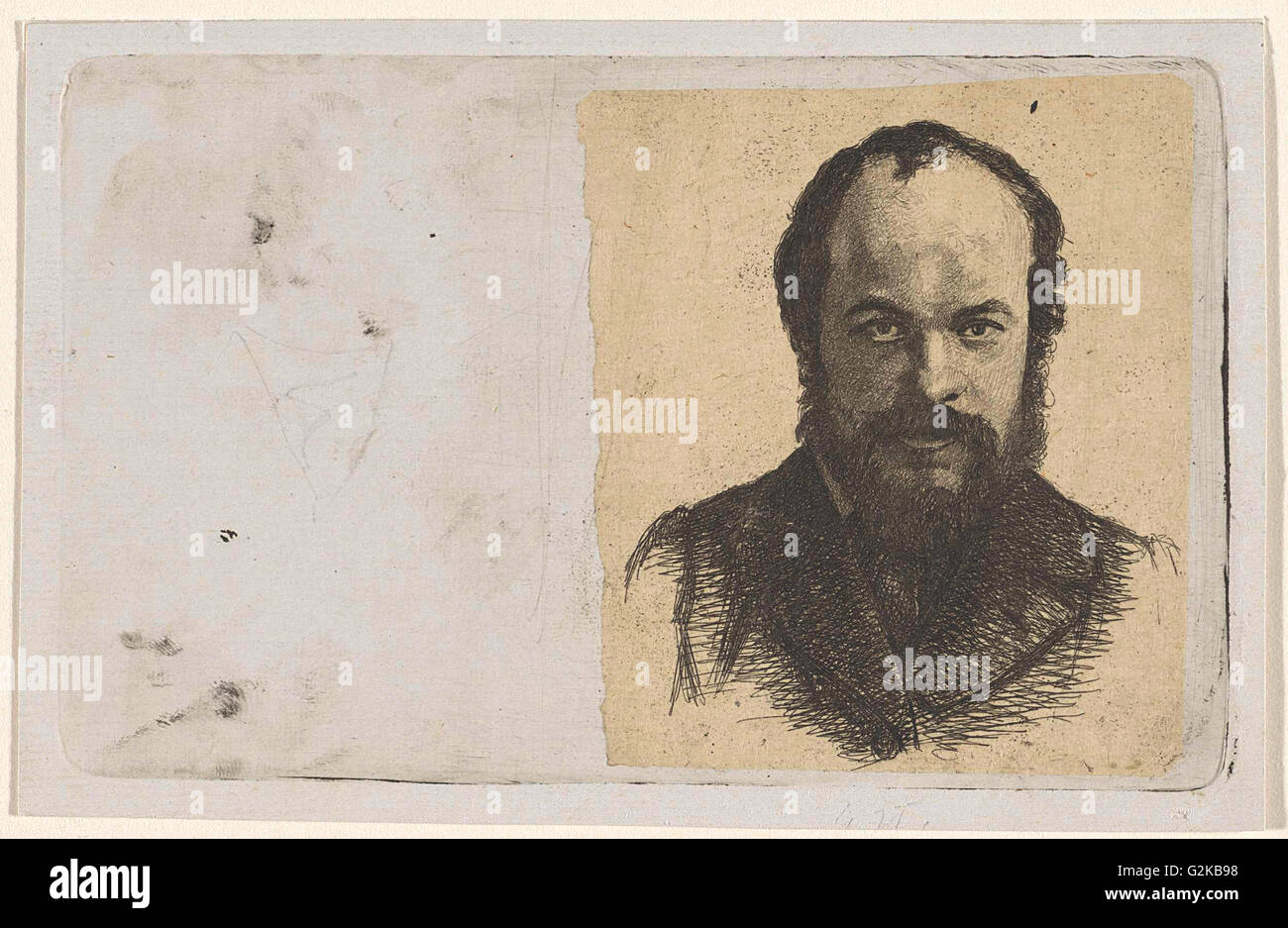 Portrait of Jan Weissenbruch, print maker: Frederik Hendrik ...