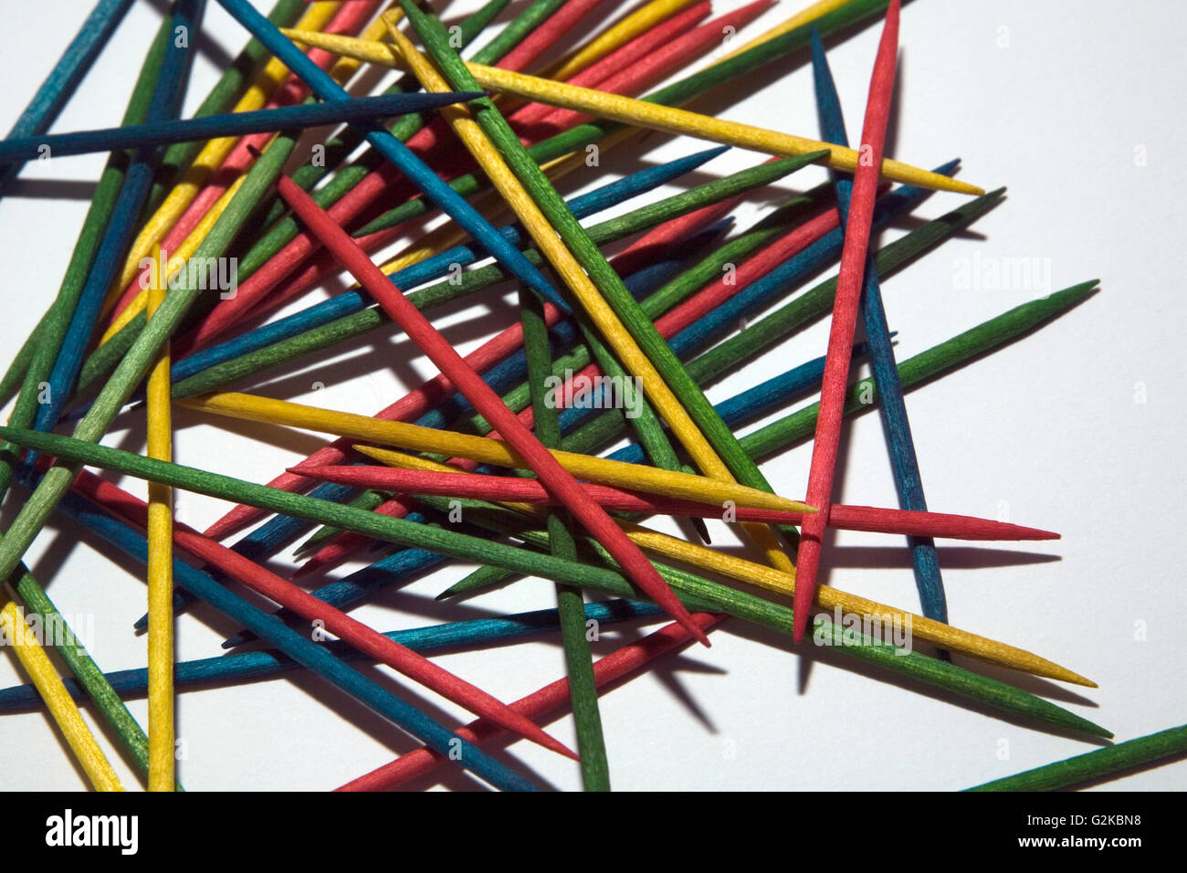 Pile of Multicolored Sticks Stock Photo - Alamy