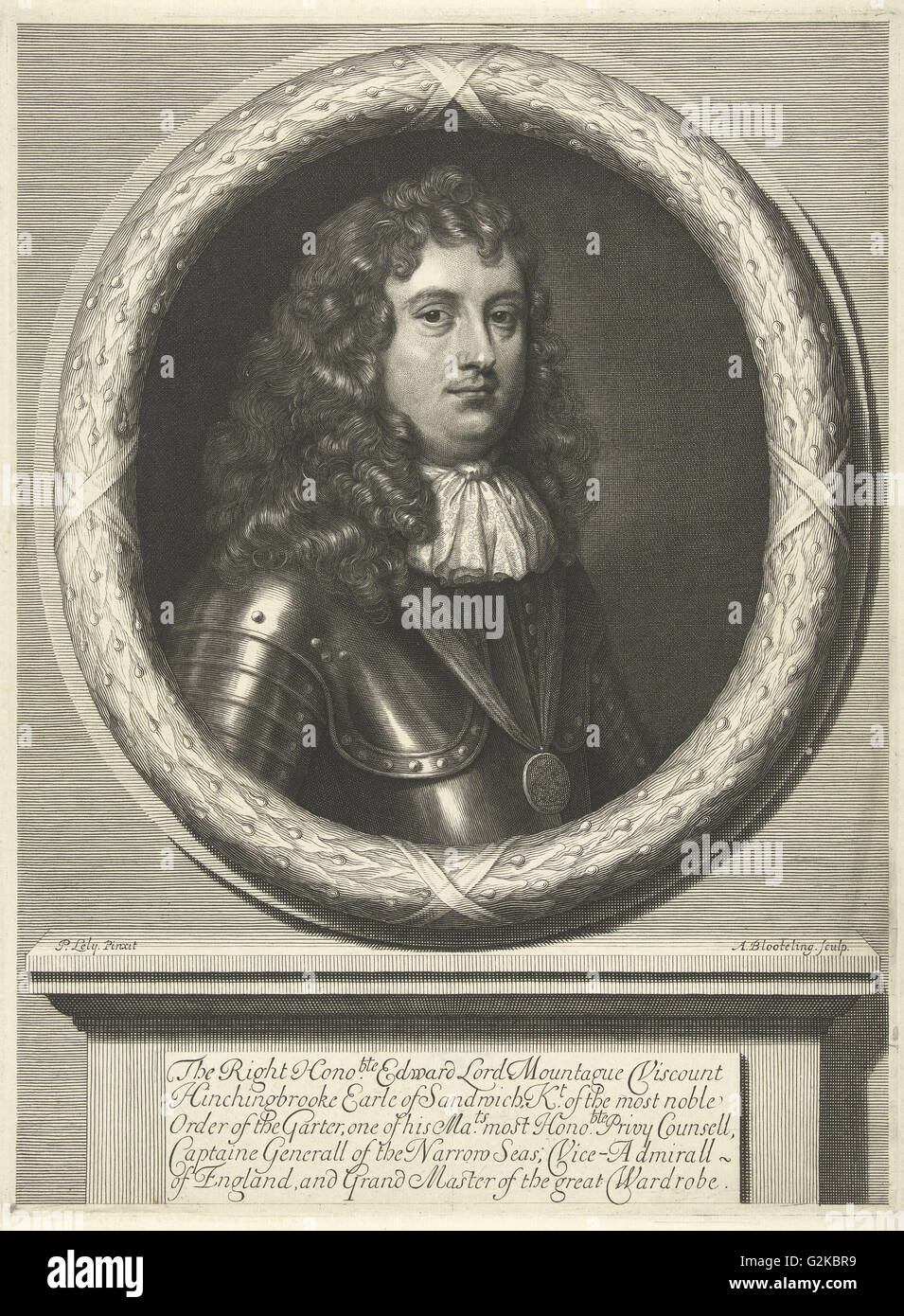 Portrait of Edward Montagu I, Earl of Sandwich, Abraham Bloteling, 1655 ...