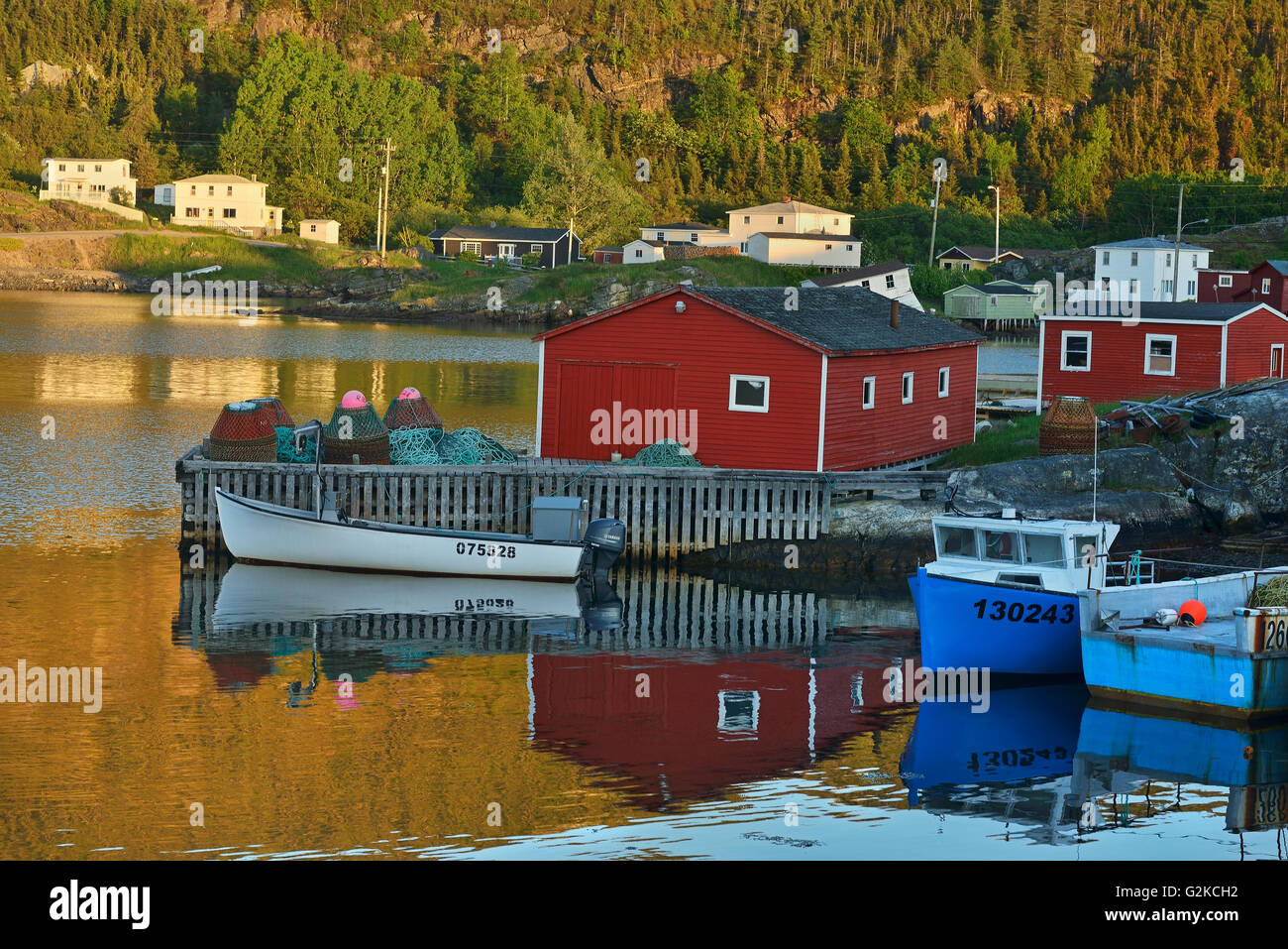 Coastal fishing village Salvage Newfoundland & Labrador Canada Stock ...