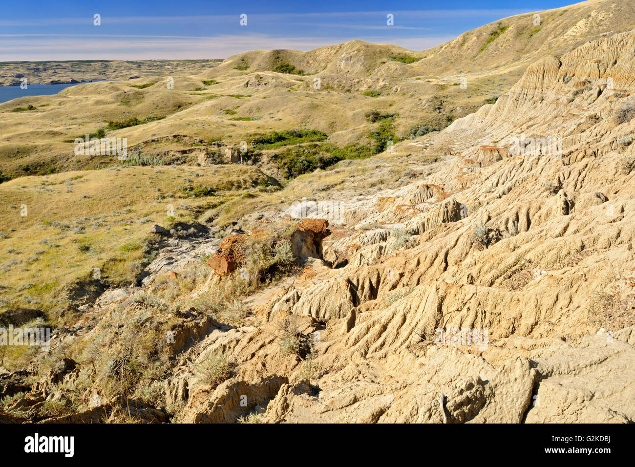 'The Sandcastle' Badlands along Diefenbaker Lake Near Beechy ...
