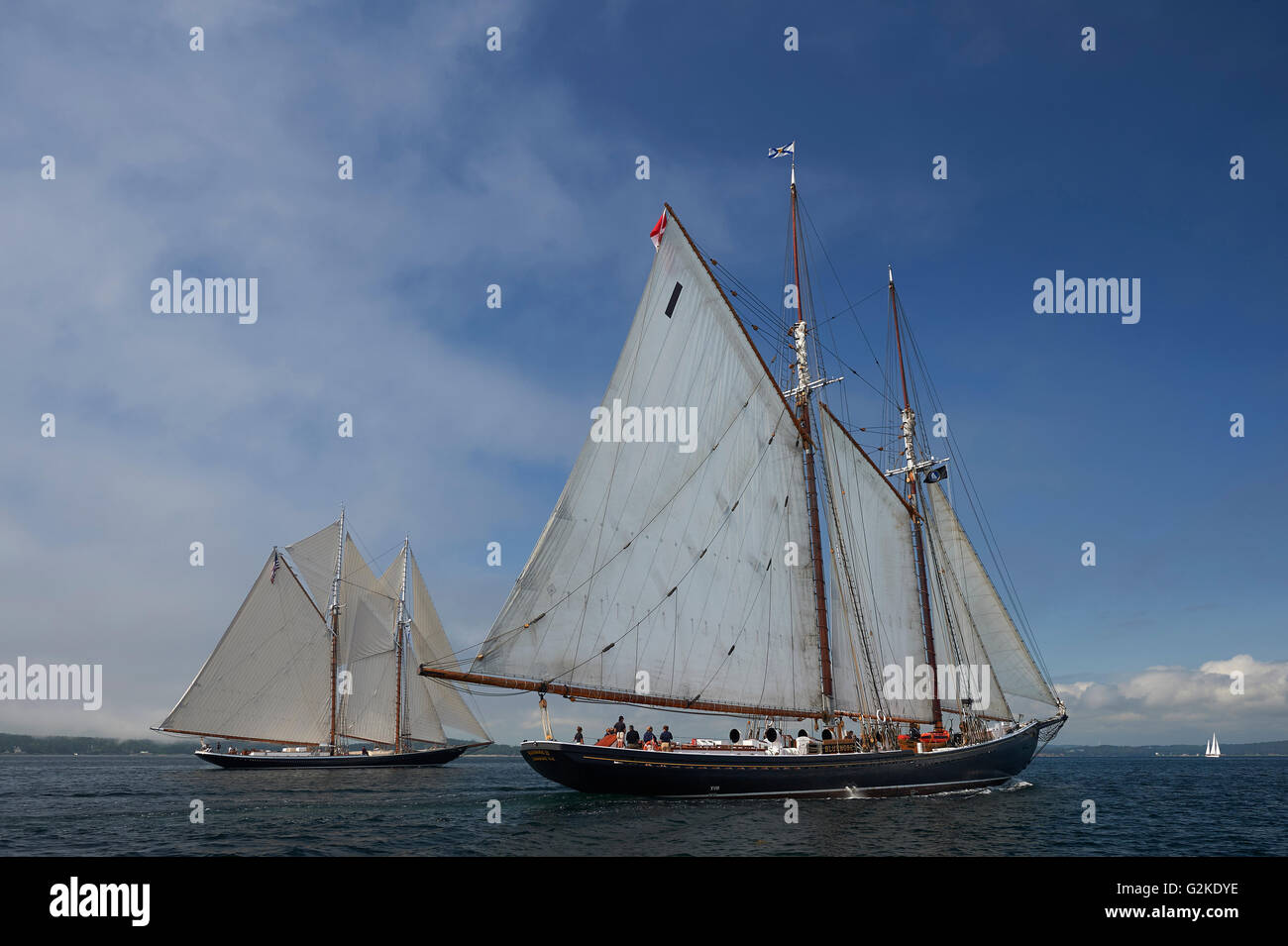 Bluenose II, Columbia II, Schooners, Lunenburg Harbour, Nova Scotia ...