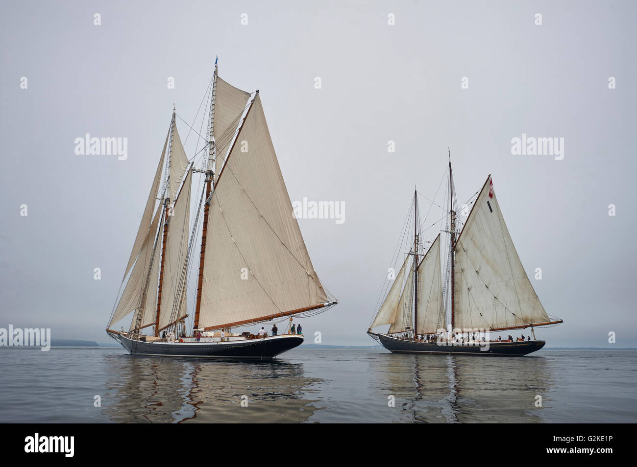 Bluenose II, Columbia II, Schooners, Lunenburg Harbour, Nova Scotia ...