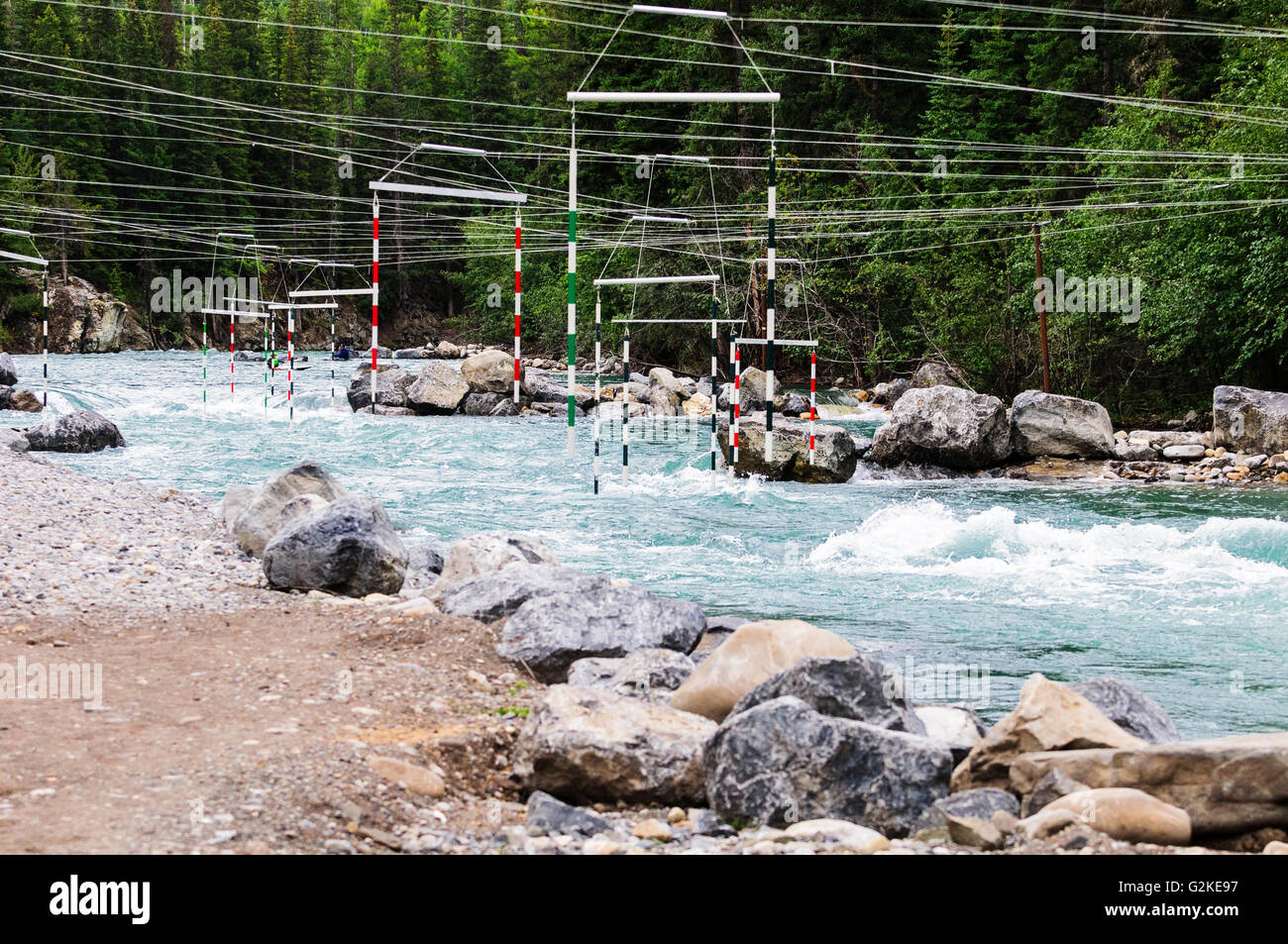 Slalom gates hi-res stock photography and images - Alamy