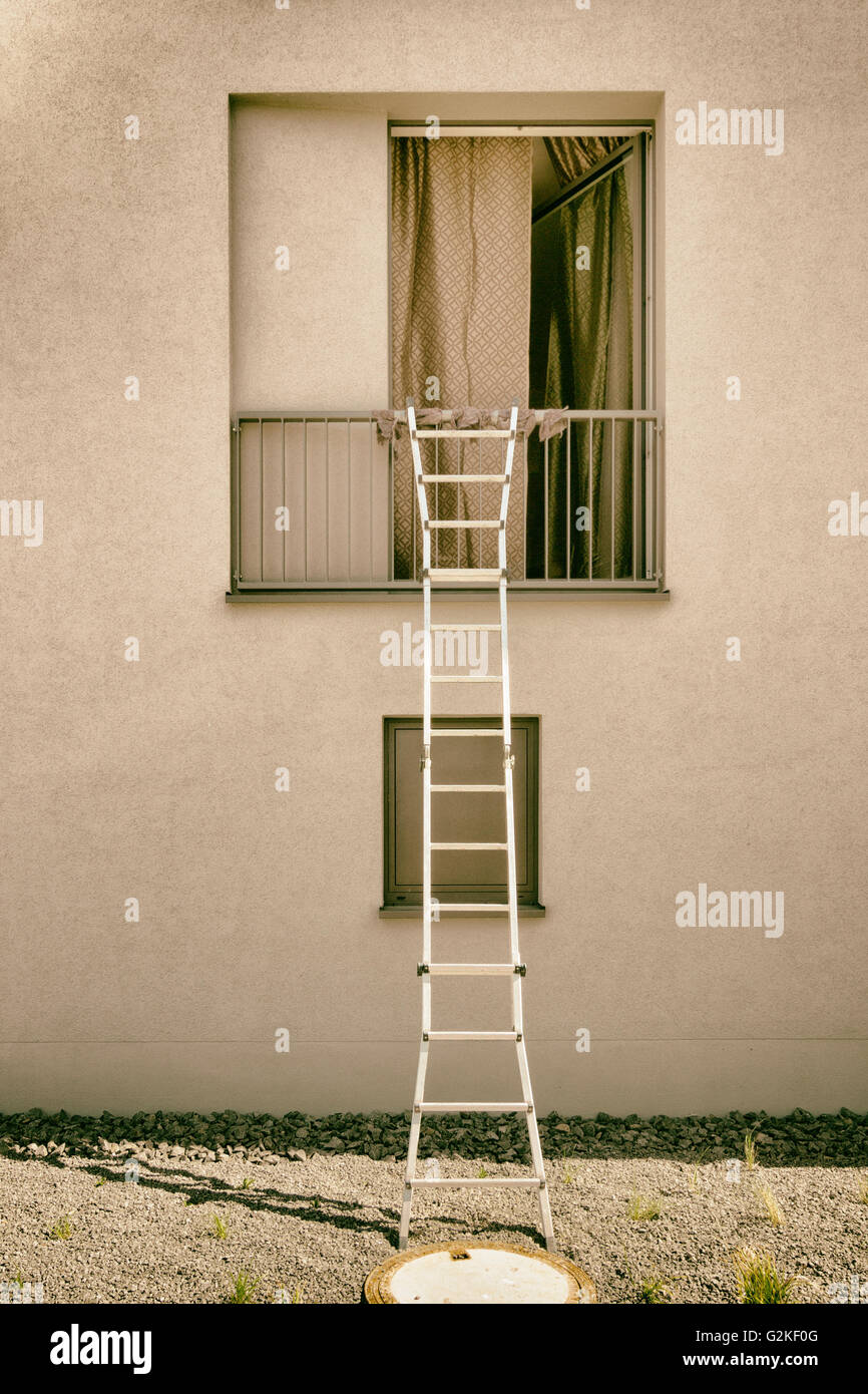 Ladder window open hi-res stock photography and images - Alamy