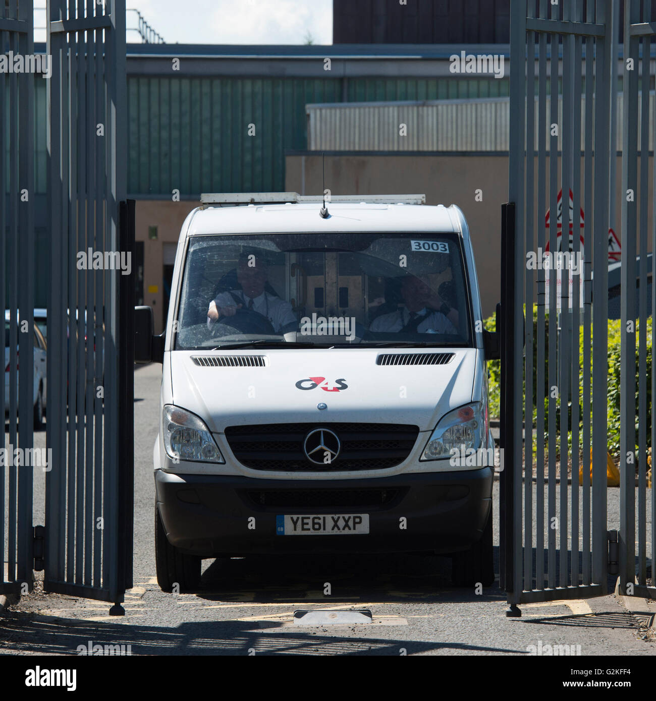 A van carrying Rachel Fee or Trelfa, the mother of two-year-old Liam ...