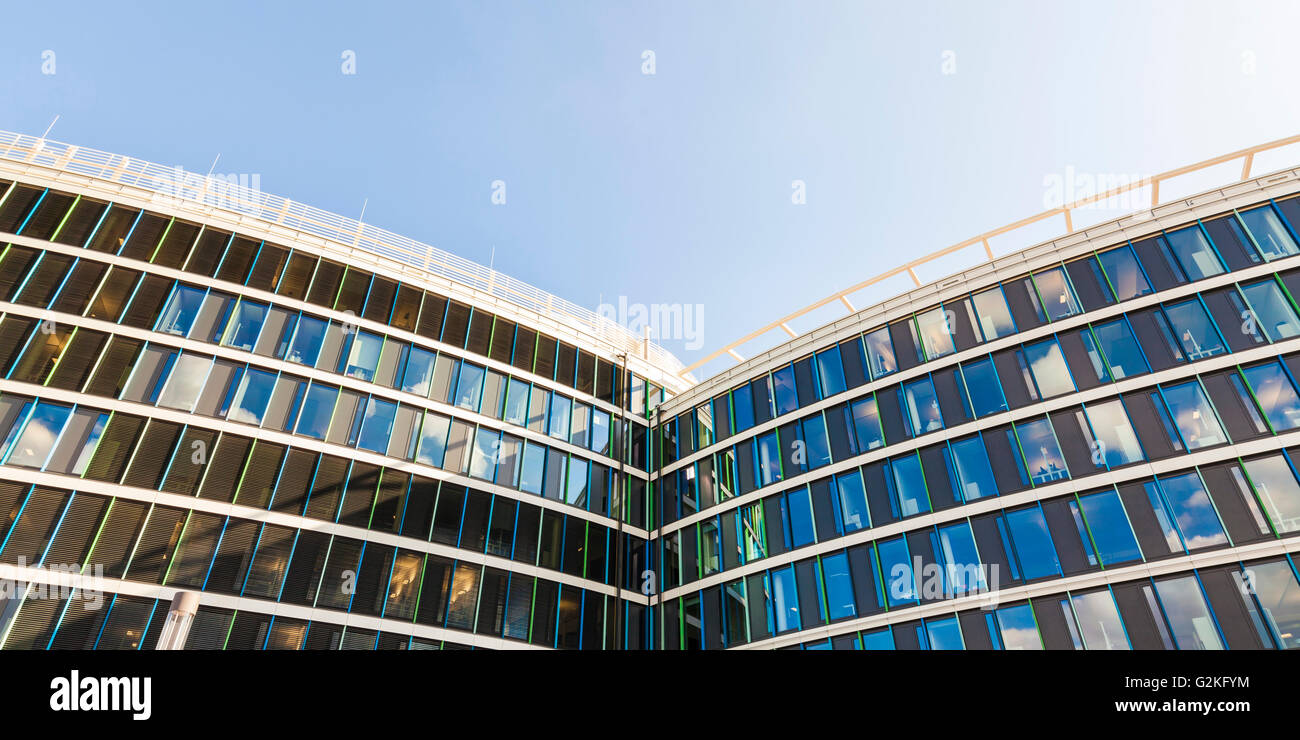 Germany, Leinfelden-Echterdingen, view to modern office building Stock ...