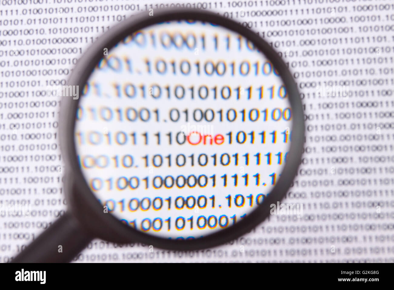 Red magnifying glass hi-res stock photography and images - Alamy