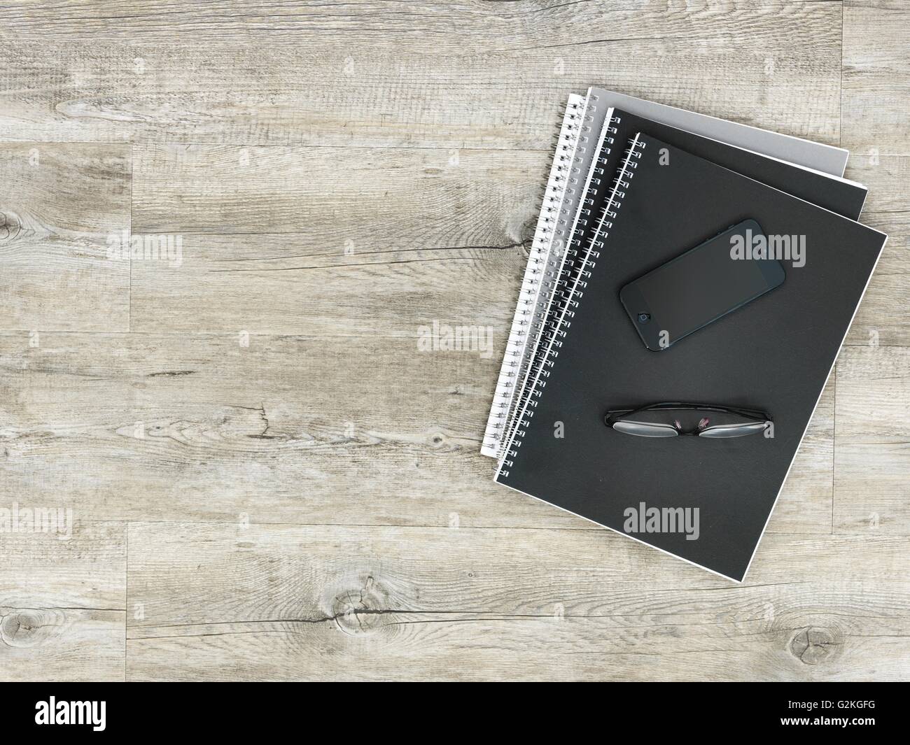 A studio photo of financial binders Stock Photo - Alamy