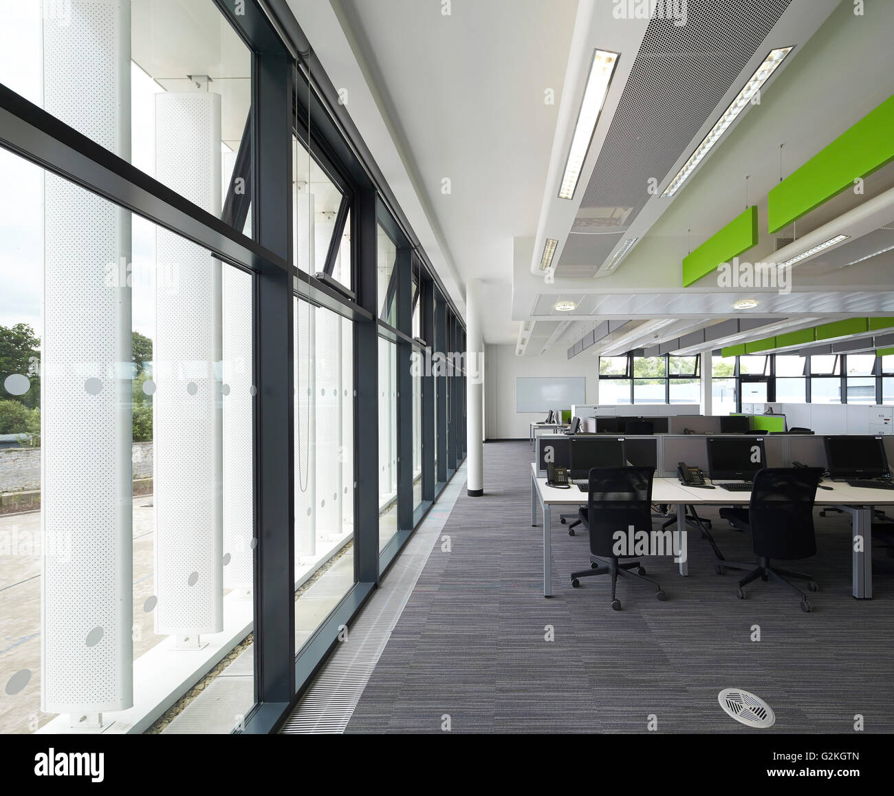Office area with window wall. Keynsham Custody Suite and Prosecution ...
