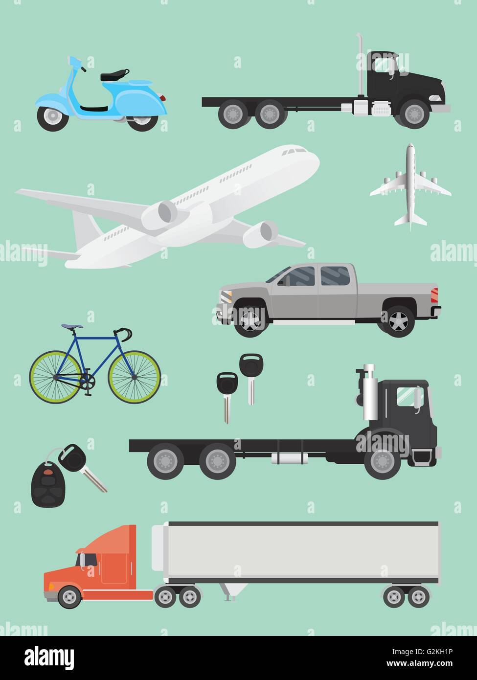 Trailer bike isolated Stock Vector Images - Alamy