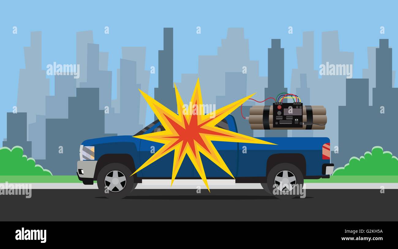 Car Explosion Background