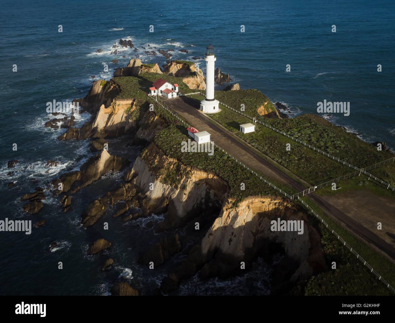 USA, California, Point Arena Lighthouse Stock Photo - Alamy