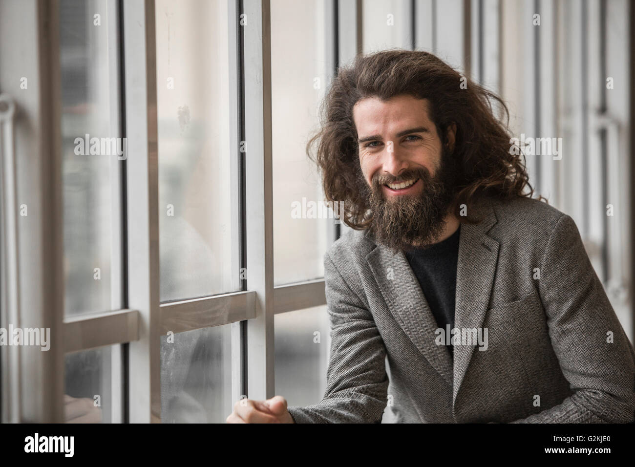 Portrait man long beard italy hi-res stock photography and images - Alamy