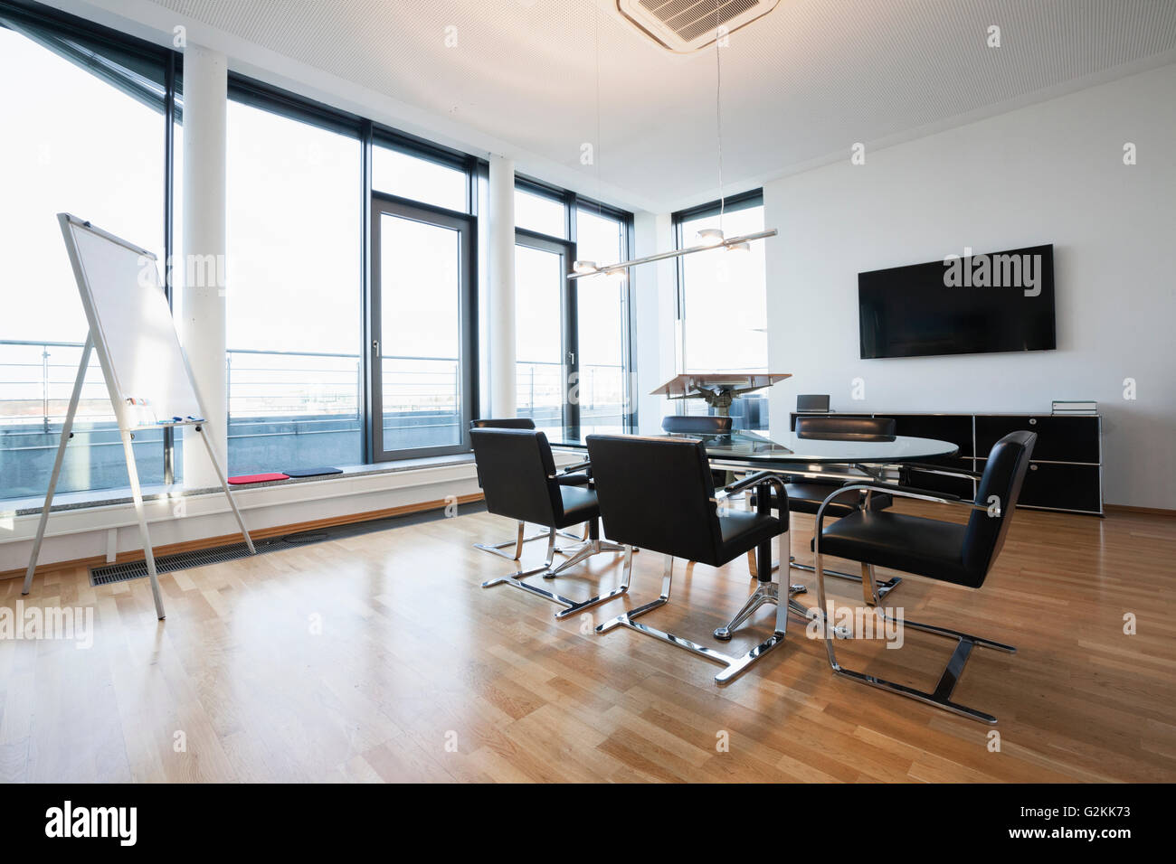 Office interior, table and chairs in conference room Stock Photo - Alamy
