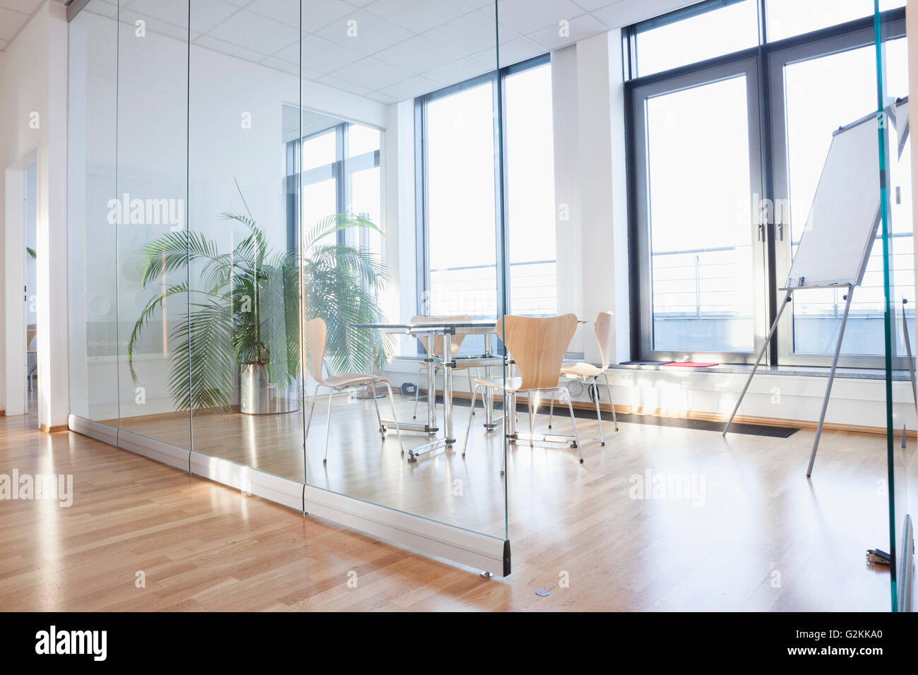 Office interior, table with chairs in board room Stock Photo - Alamy