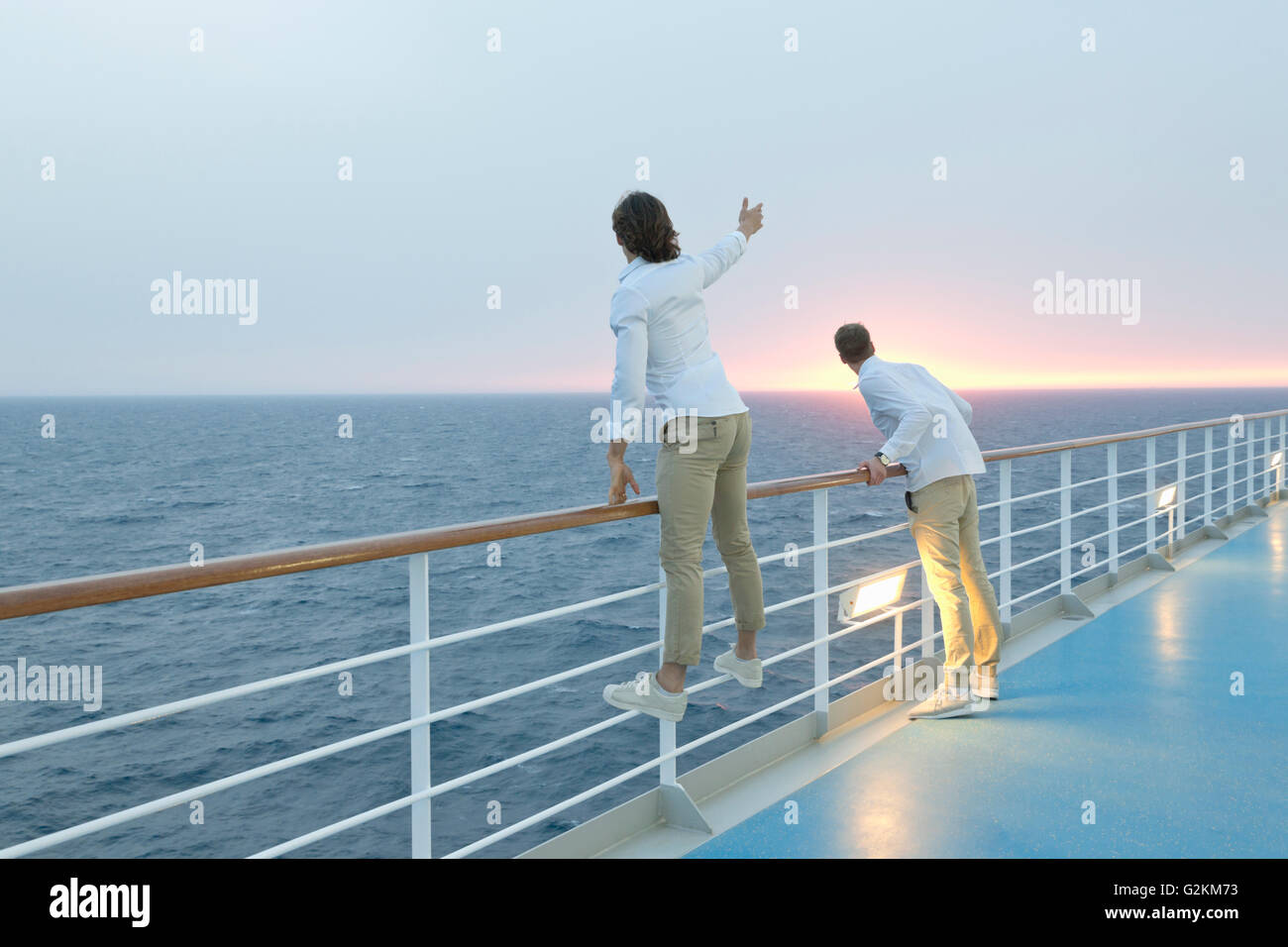 Man standing on ship deck hi-res stock photography and images - Alamy