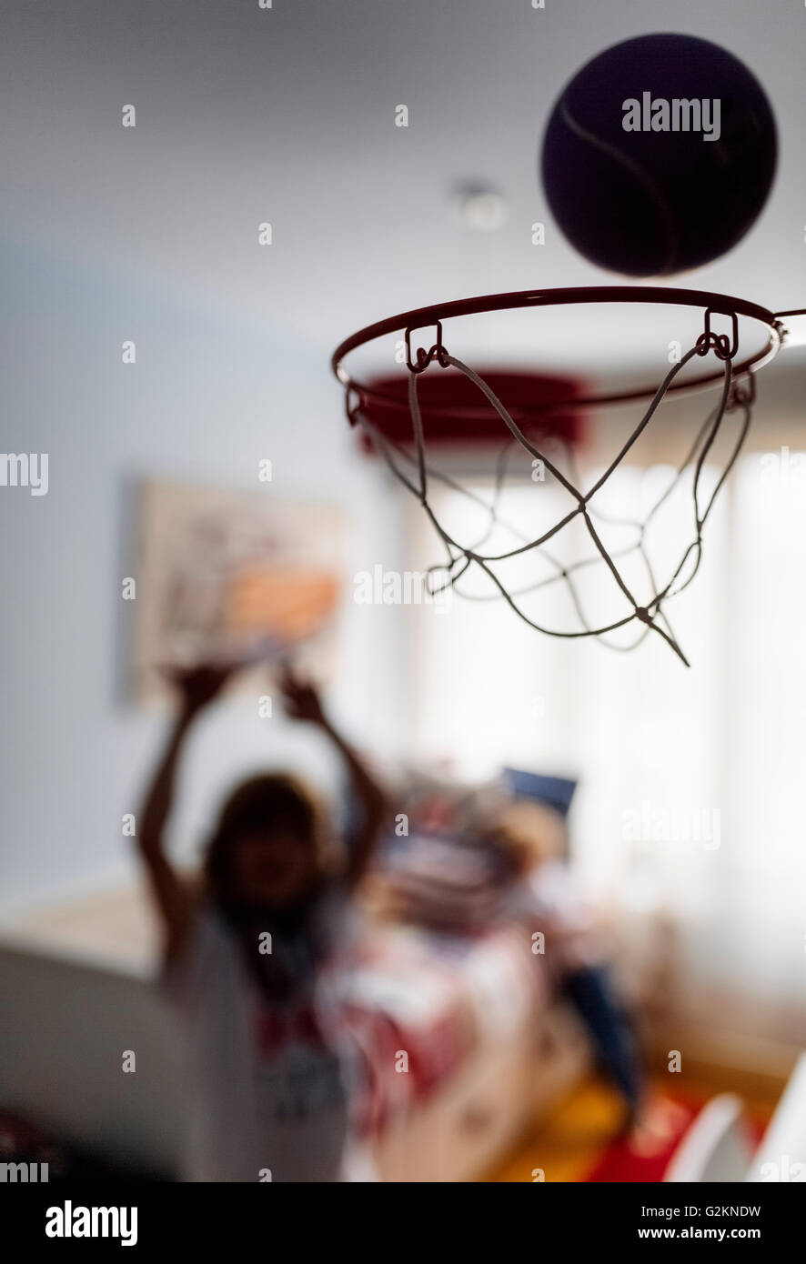 Indoor child basketball hi-res stock photography and images - Alamy