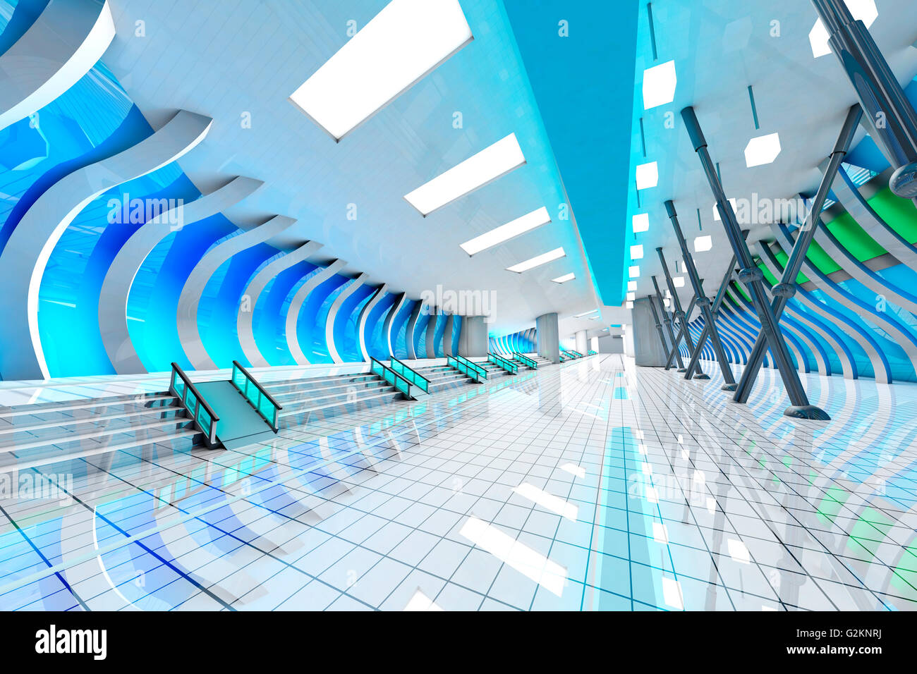 Futuristic hall hi-res stock photography and images - Alamy
