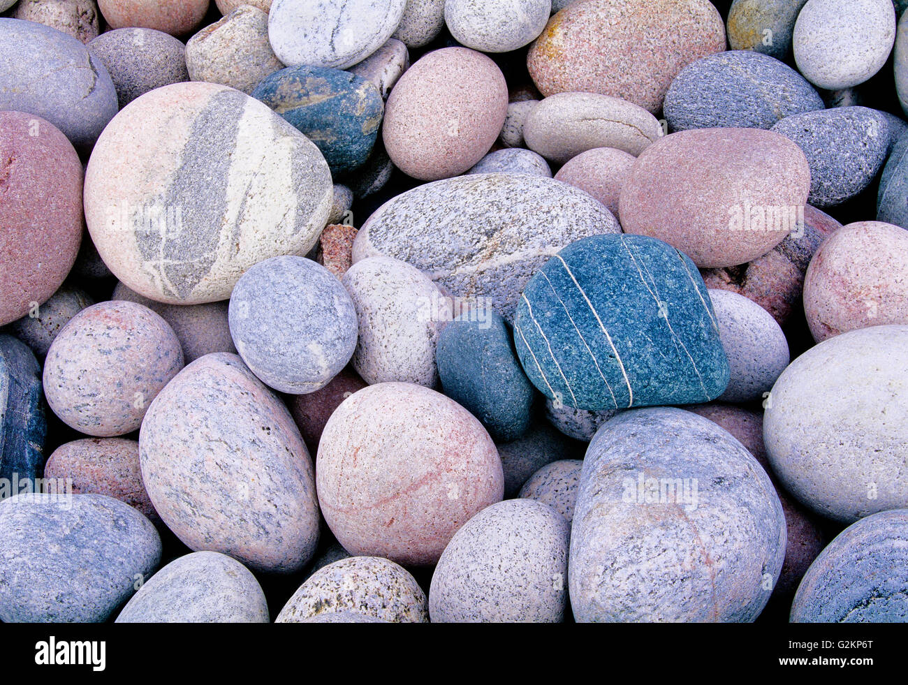 Rounded rocks at Marathon Beach Marathon Ontario Canada Stock Photo - Alamy