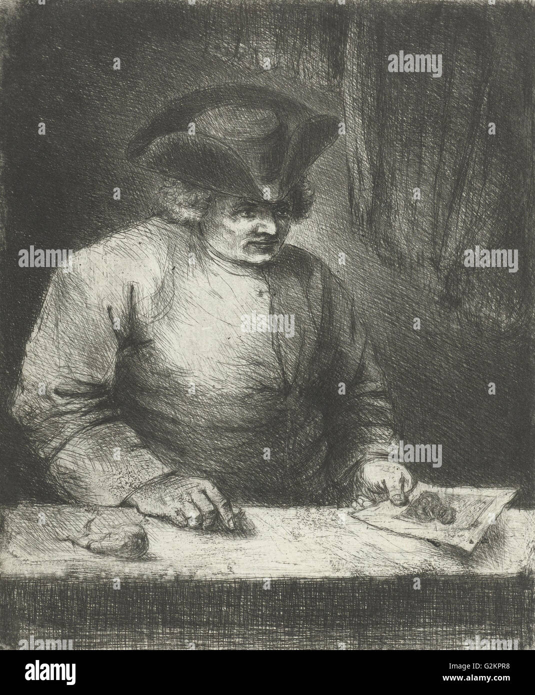 Portrait of Henry Chalon, print maker: Jan Chalon, 1798 Stock Photo - Alamy