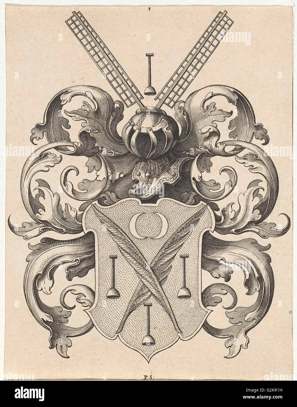 Coat of Cornelis Gijsbertsz Plemp, Pieter Serwouters, 1601 - 1657 Stock ...