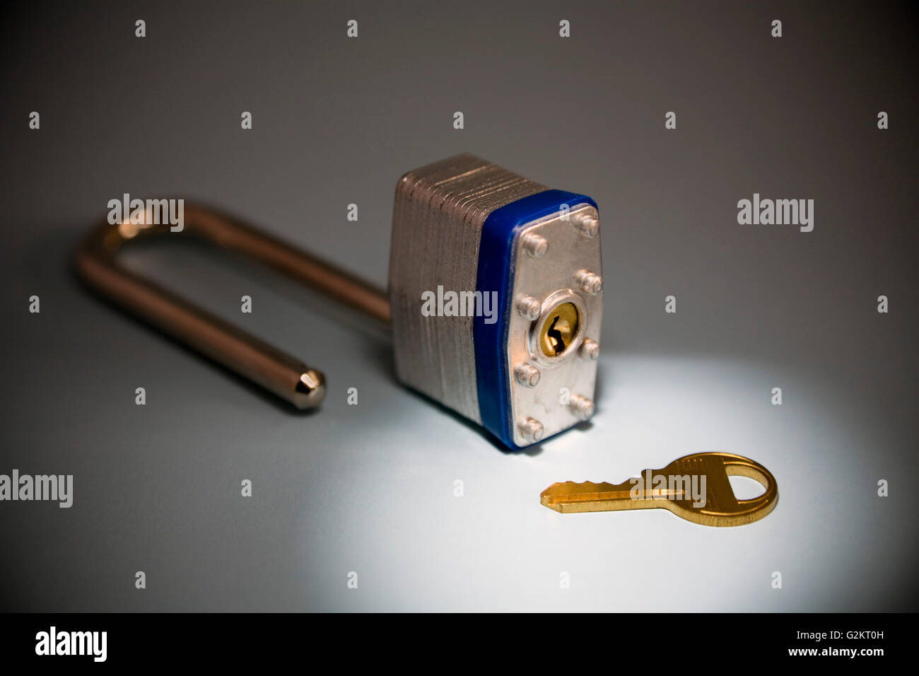 Padlock and Key Stock Photo - Alamy