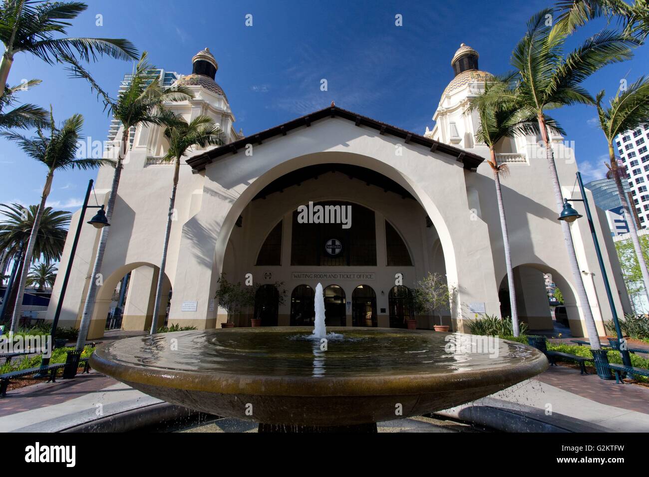 San Diego Union Station, formerly known as Santa Fe Depot, opened in ...